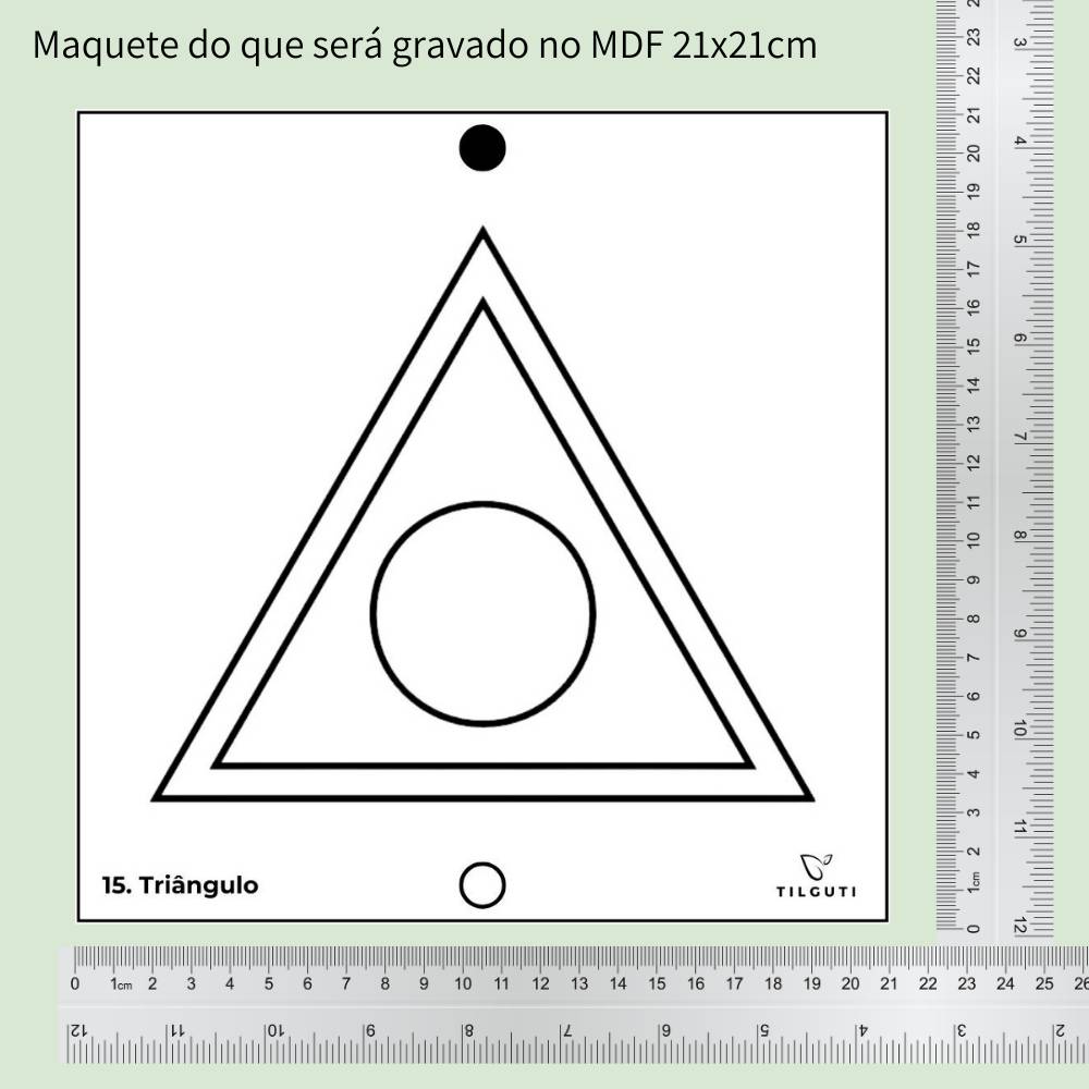 15. Triângulo | Gráfico Radiestésico em MDF – TILGUTI